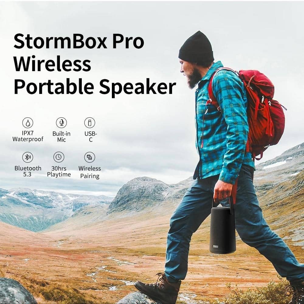 Tribit Stormbox Pro: Yüksek Fidelite 360 ° Sesli Premium Taşınabilir ...
